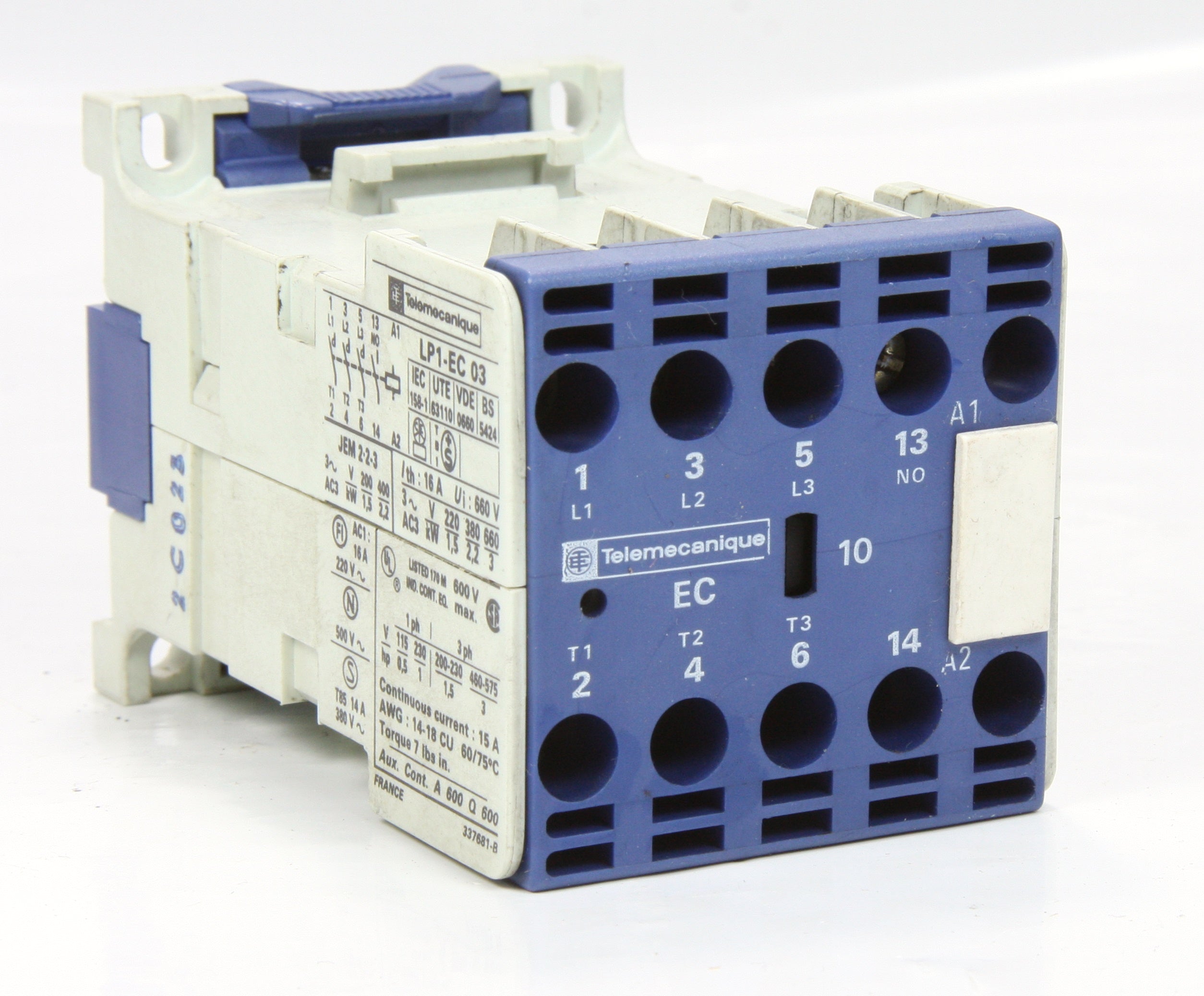 Telemecanique Contactor LP1-EC 03 LP1-EC03 24V 16A 3kW 3Hp