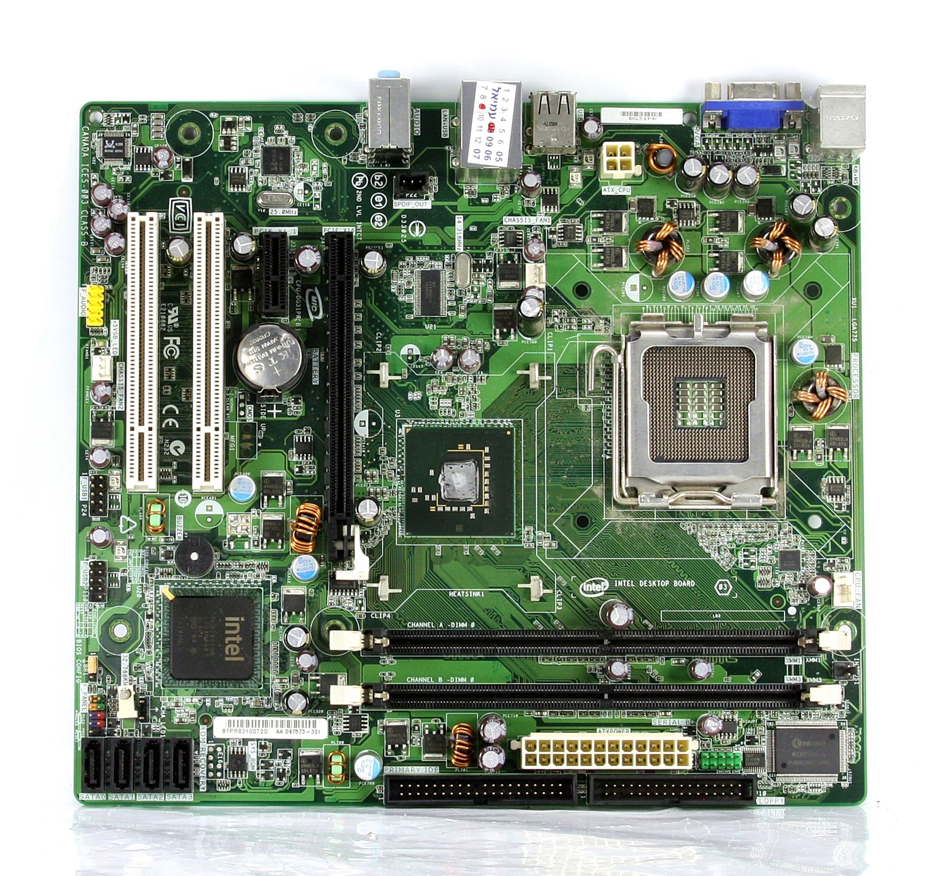 Intel DG31PR AA D97573-301 Desktop Motherboard W/O HeatSink