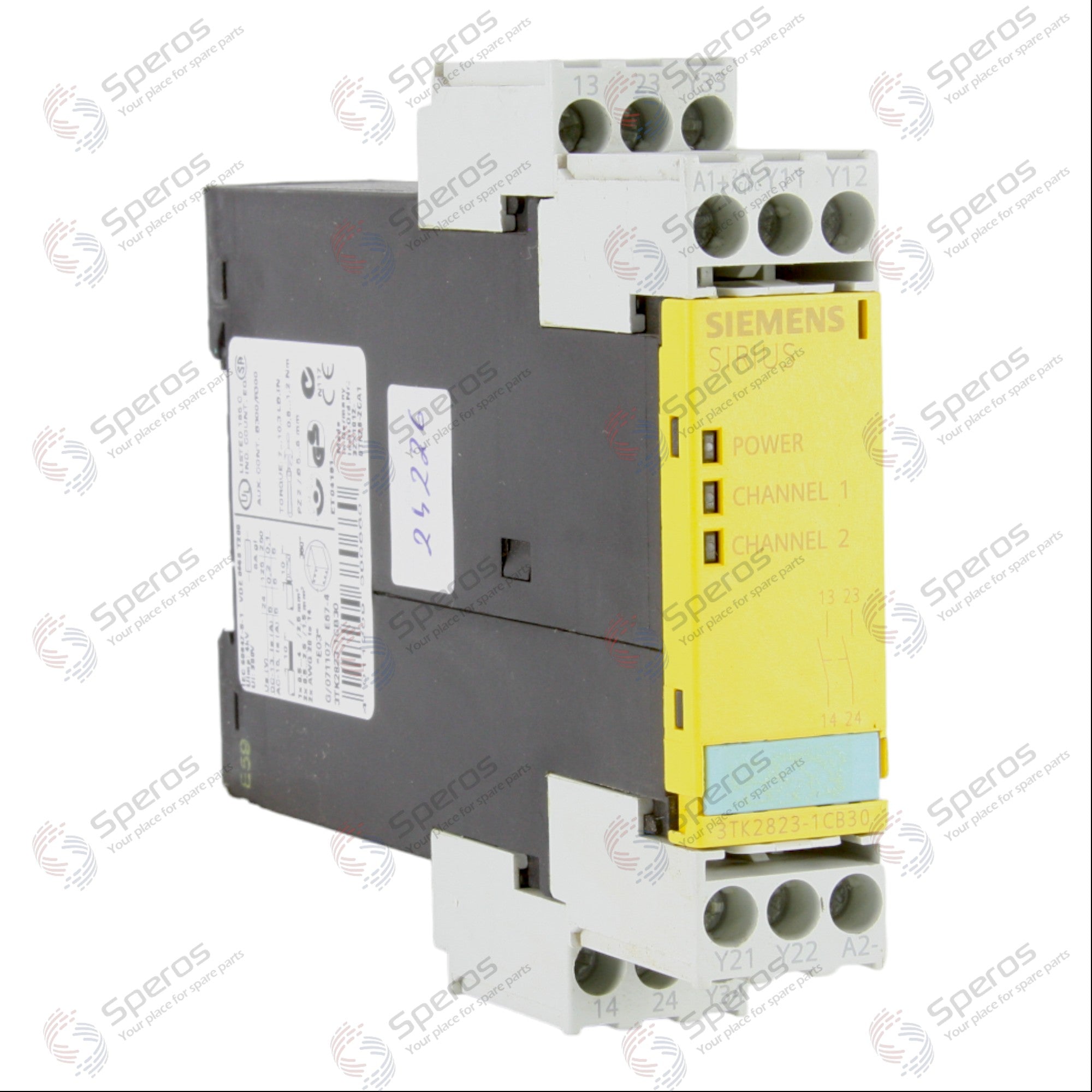 Siemens Dual Channel Safety Relay 3TK2823-1CB30 3ZX1012-0TK28-2CA1 Sir