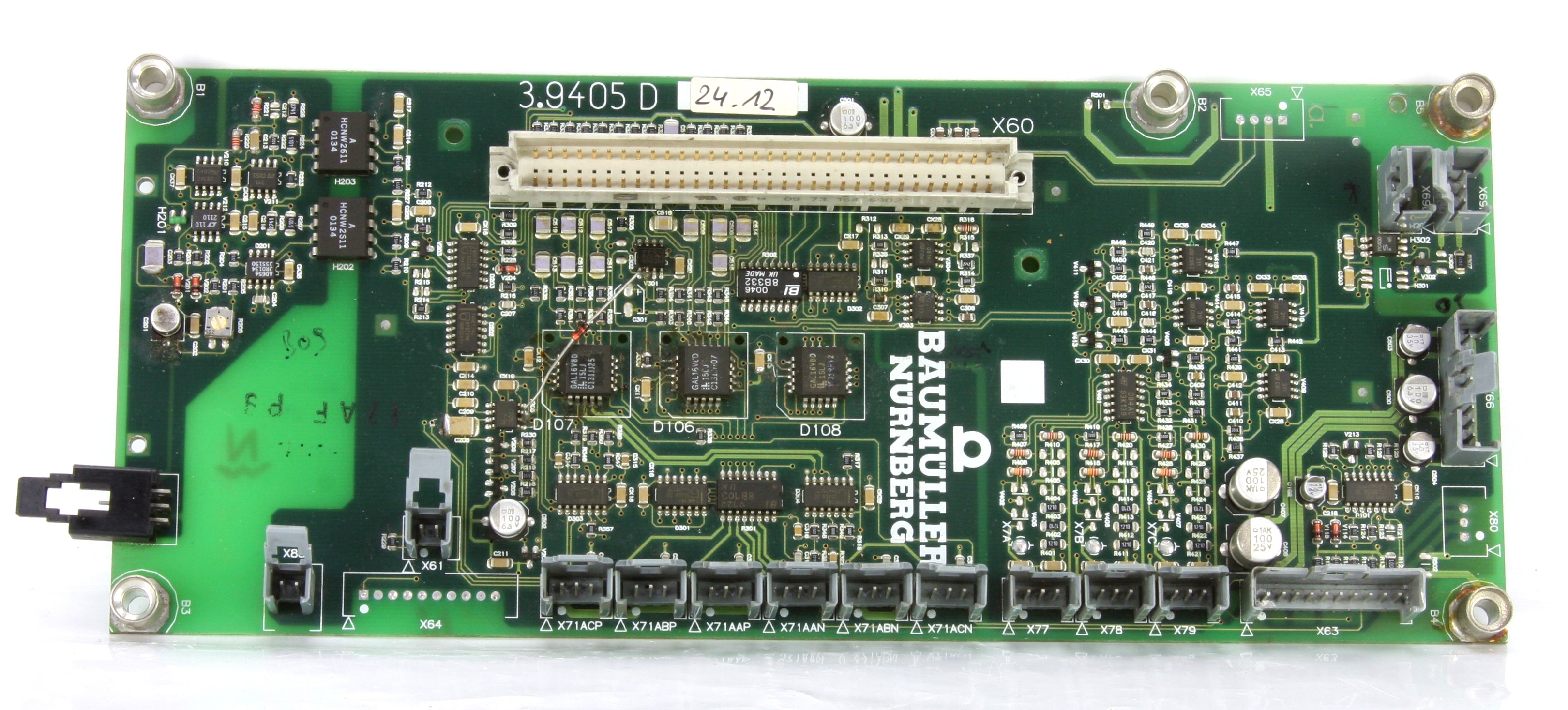 Baumuller Drive Circuit Board 3.9405 D
