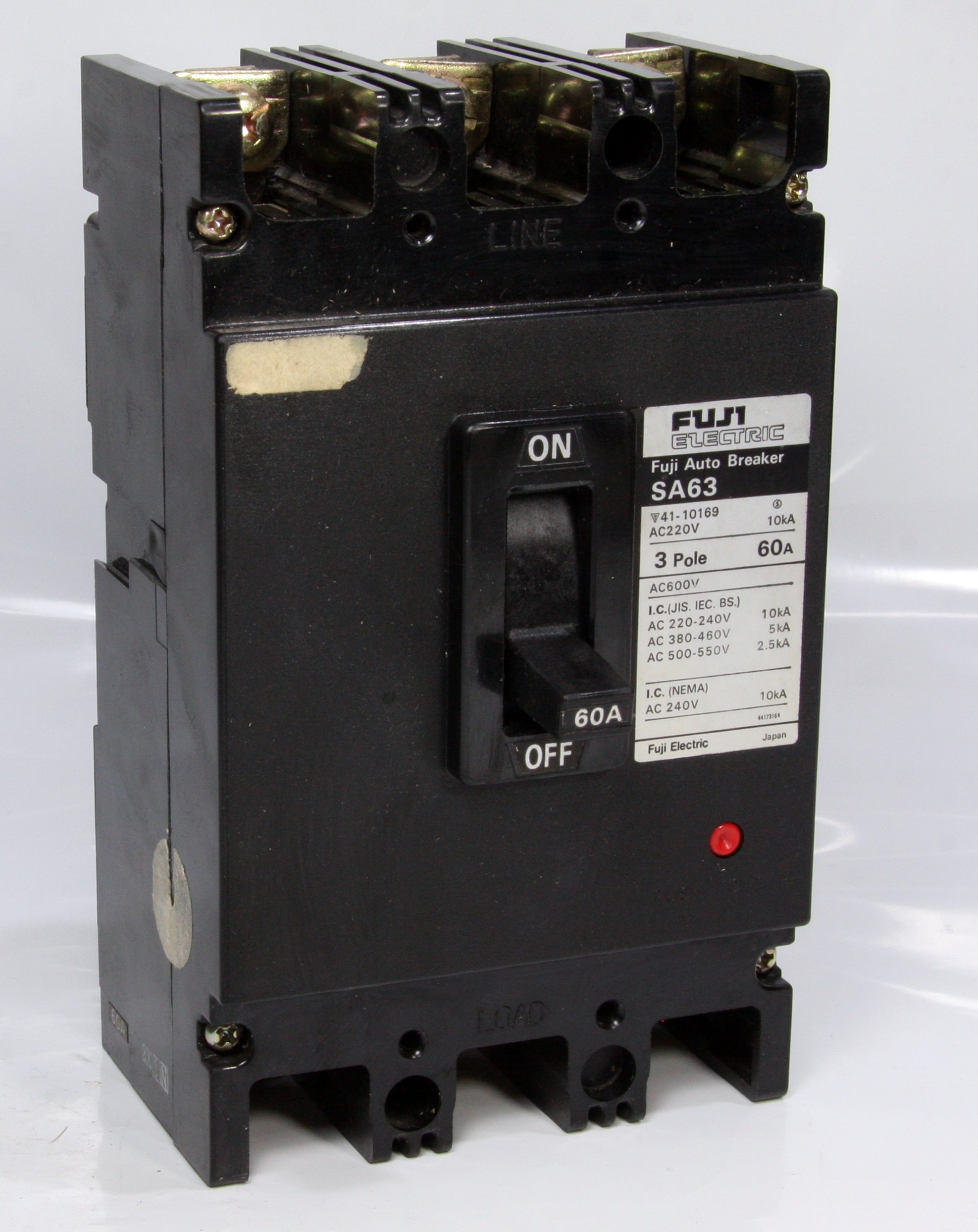 Fuji Circuit Breaker SA63 41-10169 25A 230V 50HZ 5.5kW 7.5HP