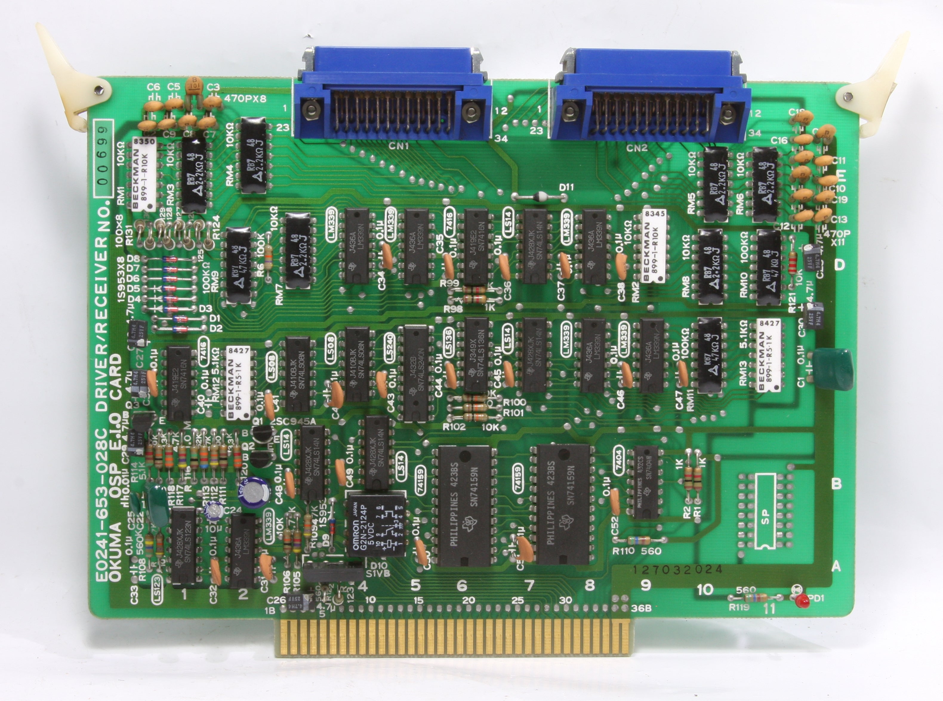 Okuma E0241-653-028C DRIVER/RECEIVER OSP E.I.O CARD