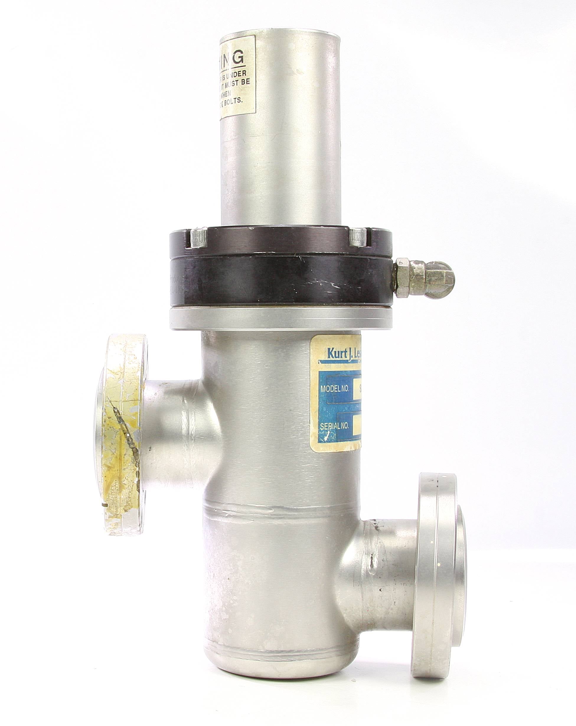 Kurt J. Lesker Nor-Cal SL0150PVCF Pneumatic Bellows Sealed Ss Inline V