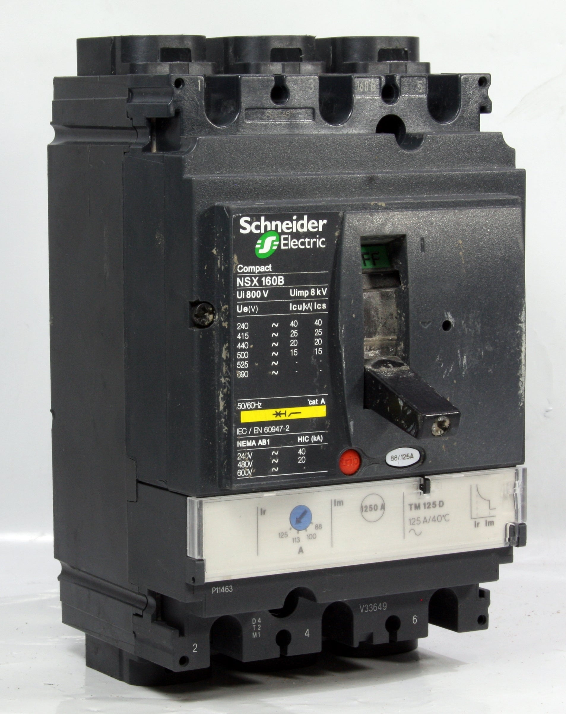 Schneider Electric NSX160B + TM125D